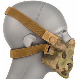 AMA Tactical Skull Lower Face Mask w/ Foam Padding - FOLIAGE GREEN ...