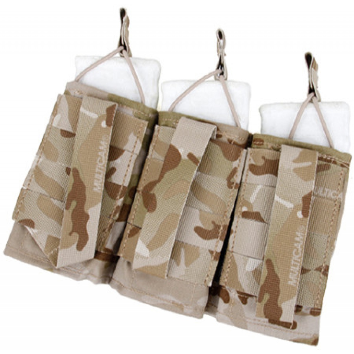 AMA Triple Wedge Magazine Pouch w/ Paracord Lacing - CAMO DESERT ...