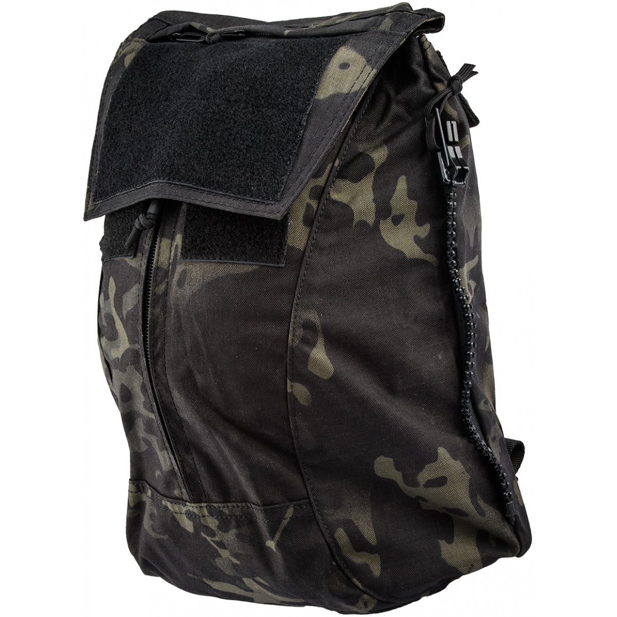 TMC Zipper Back Panel Attachment Backpack - CAMO BLACK | Airsoft Megastore
