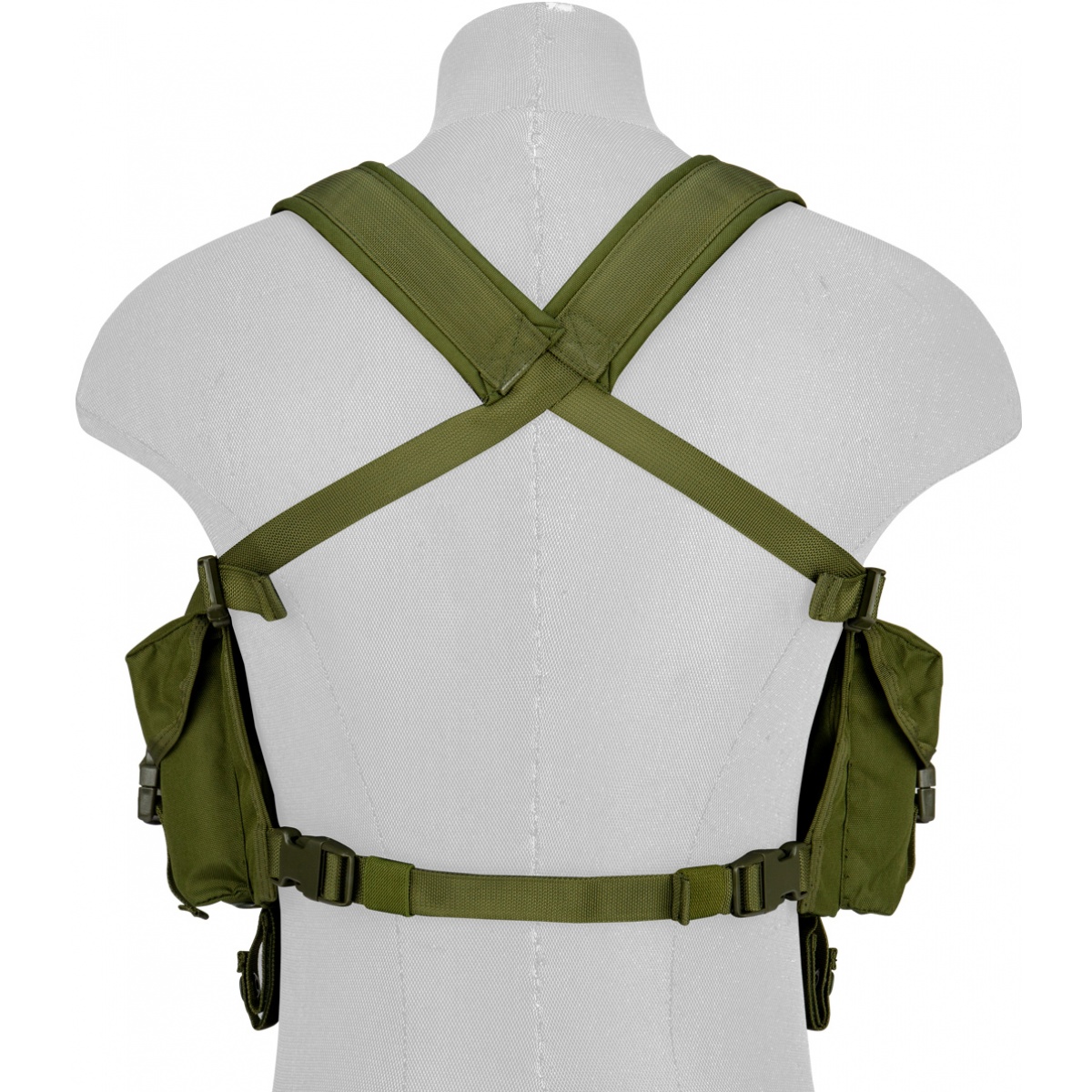 Lancer Tactical Fully Adjustable AK Chest Rig - OD | Airsoft Megastore