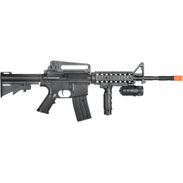 UK Arms Airsoft Spring Powered M16 Rifle - BLACK | Airsoft Megastore