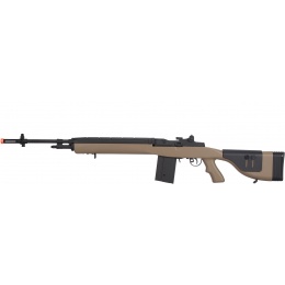 Lancer Tactical M14 AEG w/ Adjustable Cheek Rest - TAN | Airsoft Megastore