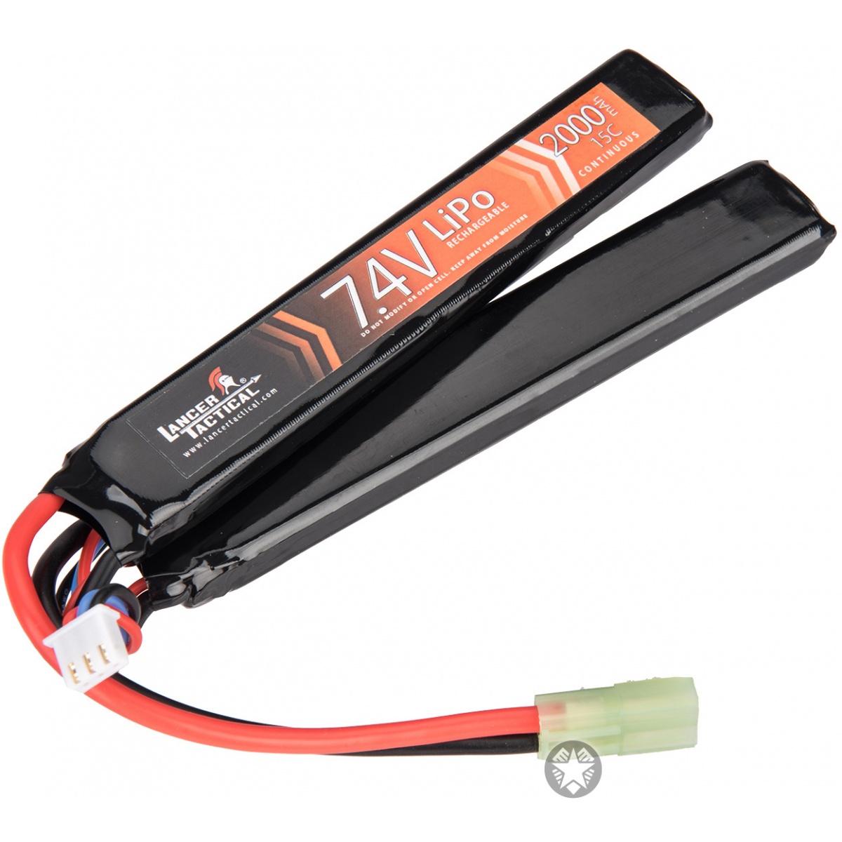Lancer Tactical 7.4v 2000mAh 15C Butterfly Lipo Battery | Airsoft Megastore