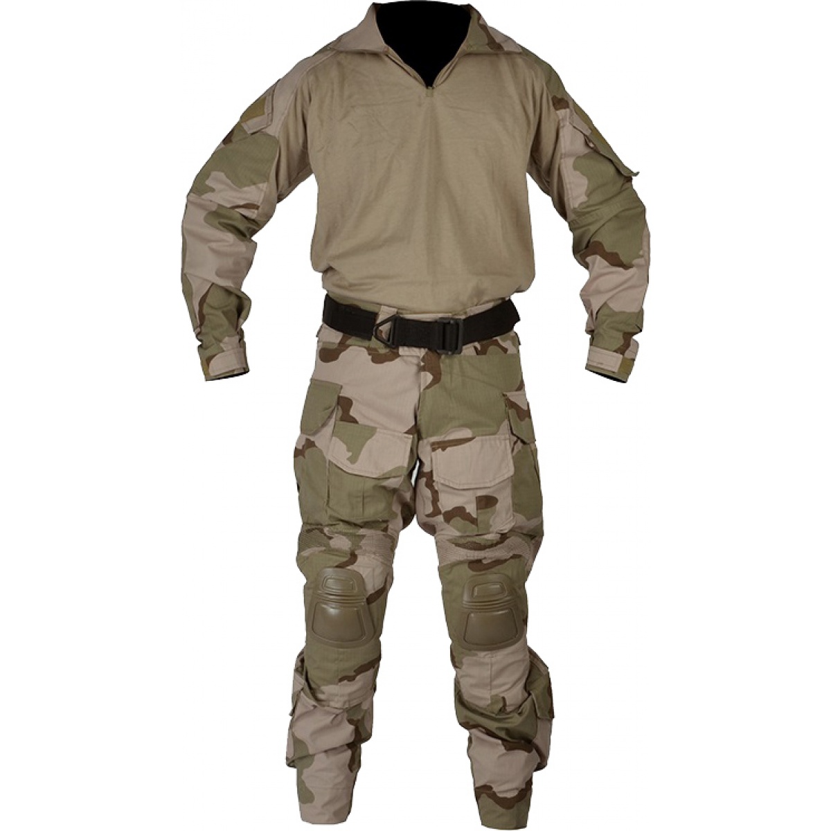 Lancer Tactical Combat Tactical Uniform Set - TRI DESERT-Small ...