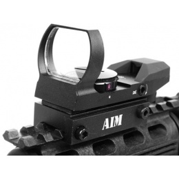 AIM Sports WARFARE Edition Dual Illuminated Panoramic Airsoft Red Dot ...