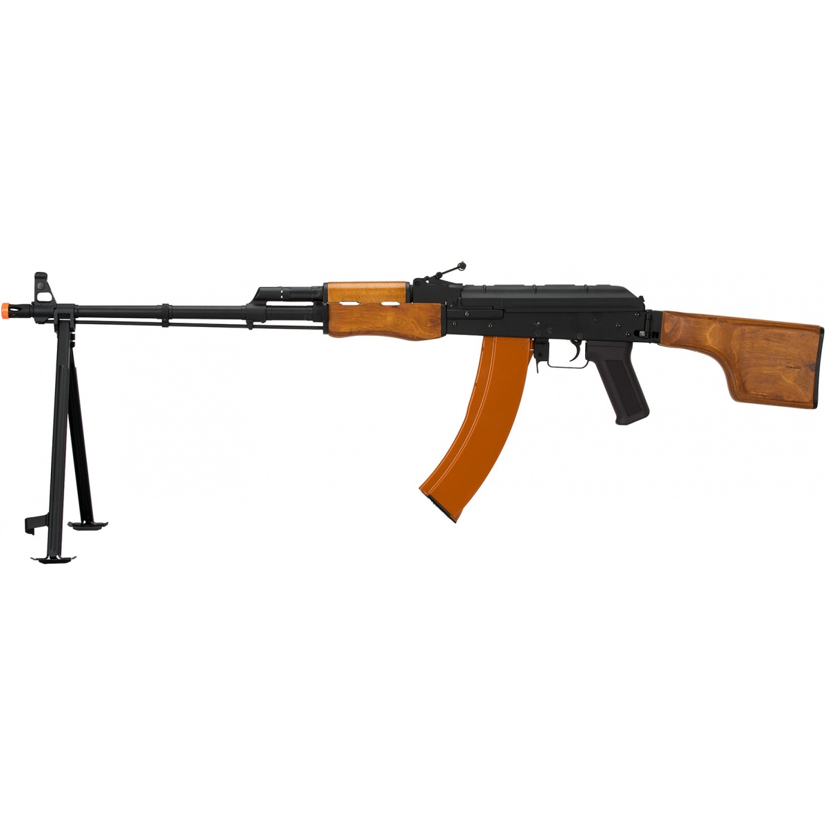 Lancer Tactical RPK Airsoft LMG AEG Rifle w/ Bipod & Folding Stock - WOOD | Airsoft Megastore