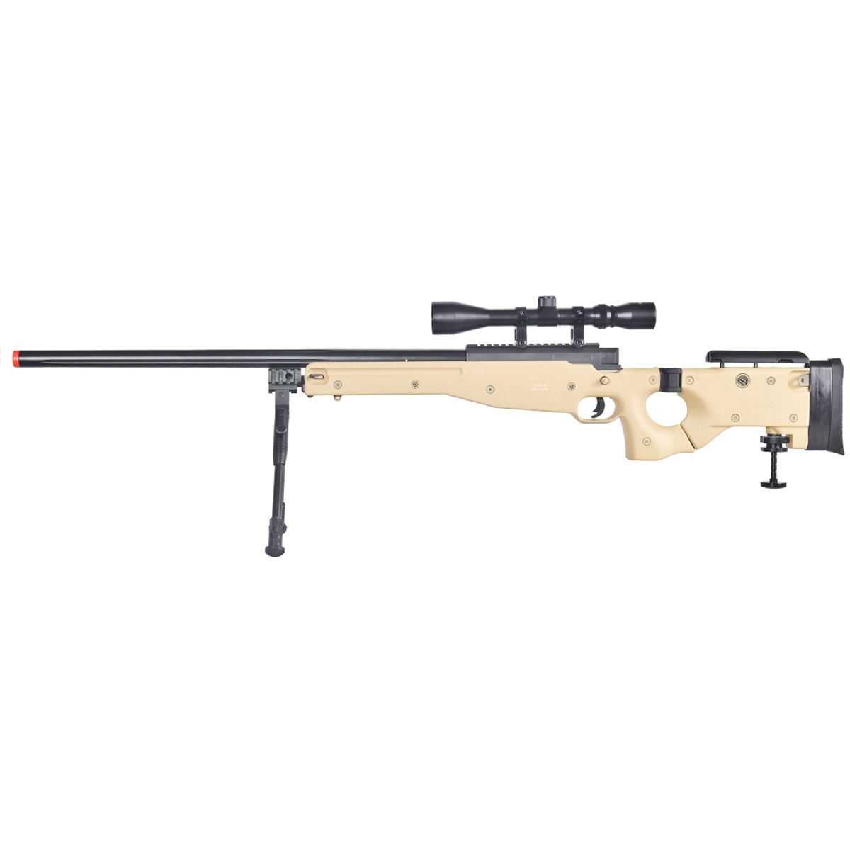 WellFire L96 AWP Bolt Action Rifle w/ Folding Stock, Scope & Bipod ...