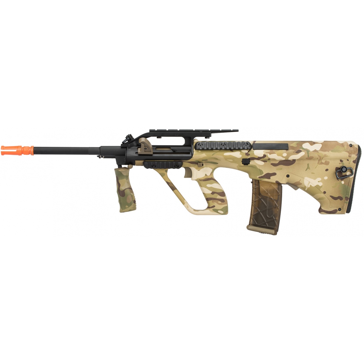 Army Armament Polymer AUG Civilian AEG Airsoft Rifle w/ Top Rail - CAMO ...