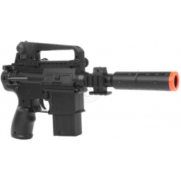 DE M304 Tactical M4 SD Airsoft Spring Pistol - w/ Accessory Rails ...