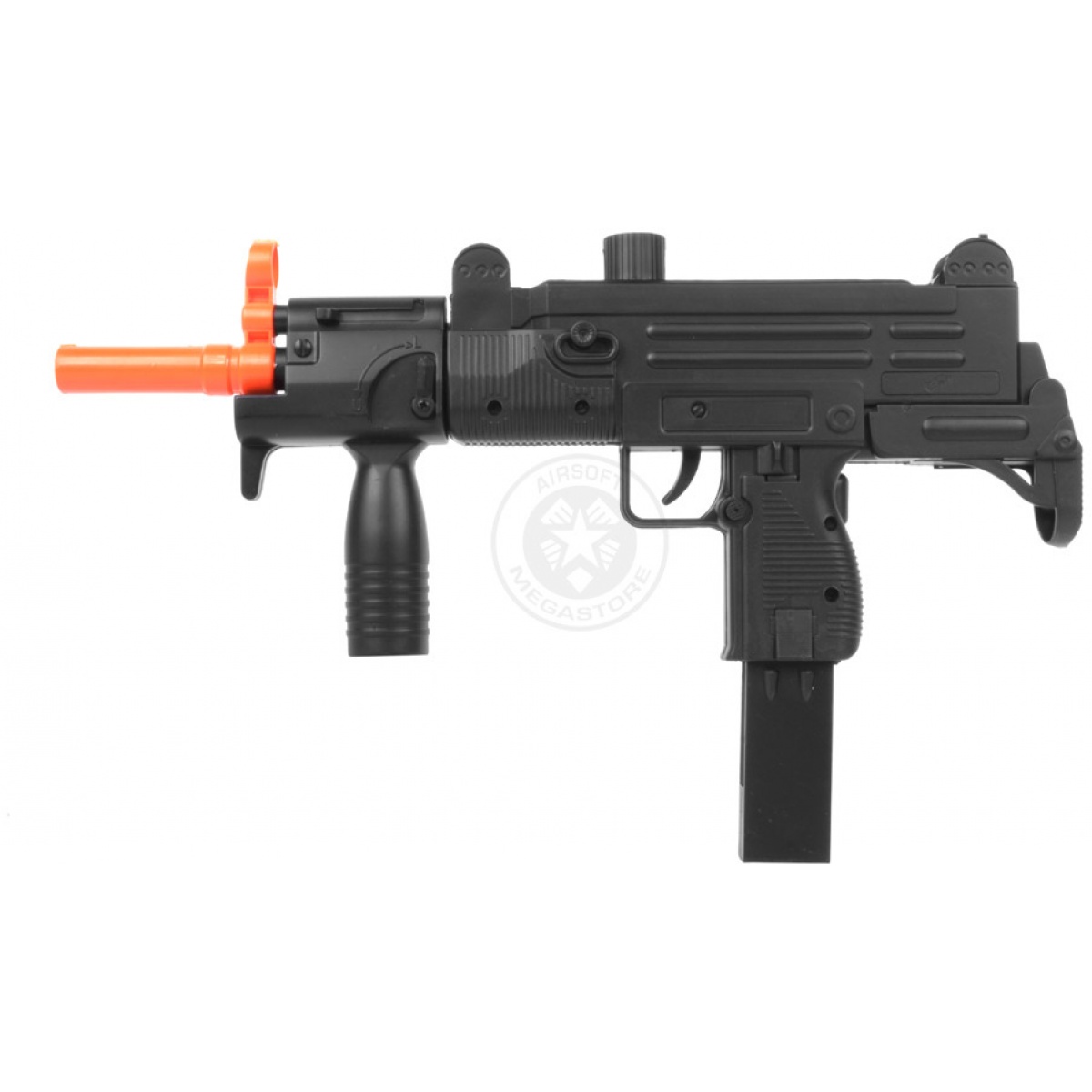 Double Eagle M35 Tactical Uzi Airsoft SMG Spring Powered Pistol ...