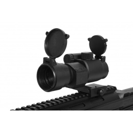 TSD M14 RIS Spring Sniper Rifle w/ Red Dot Scope & Flashlight - BLACK ...