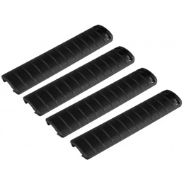 T&D Airsoft 15-Slot RIS Rail Cover Panels Set of 4 - BLACK | Airsoft ...